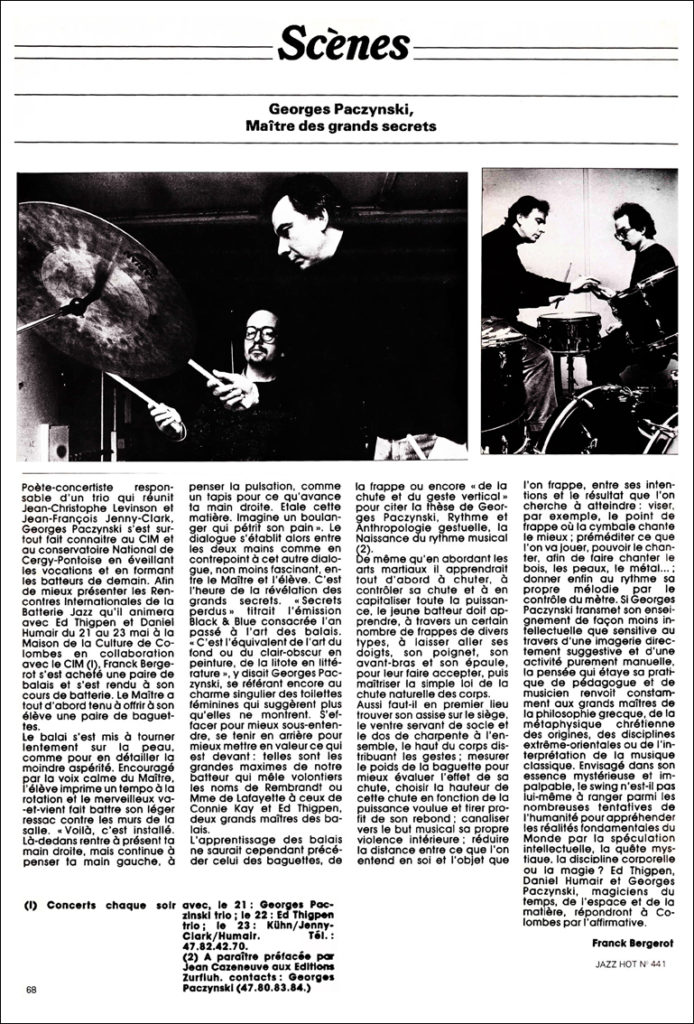Jazz Hot (1987) – GEORGES PACZYNSKI